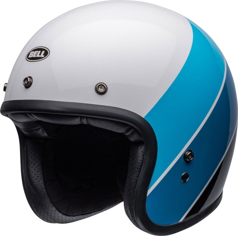 Casco BELL CUSTOM 500 RIF Blanco/Azul — Totmoto