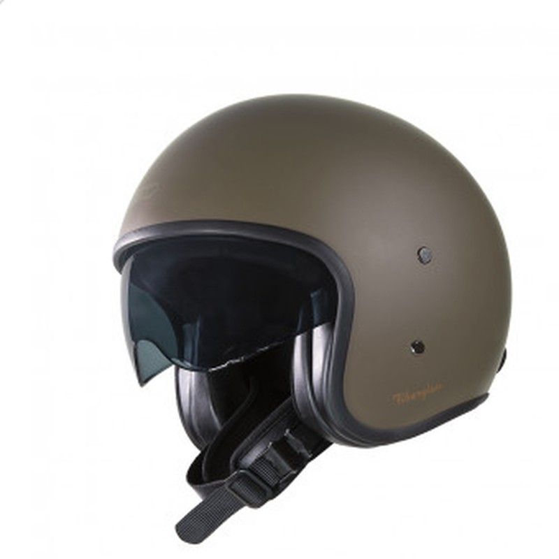 Casco Jet Garibaldi G03X Verde mate — Totmoto