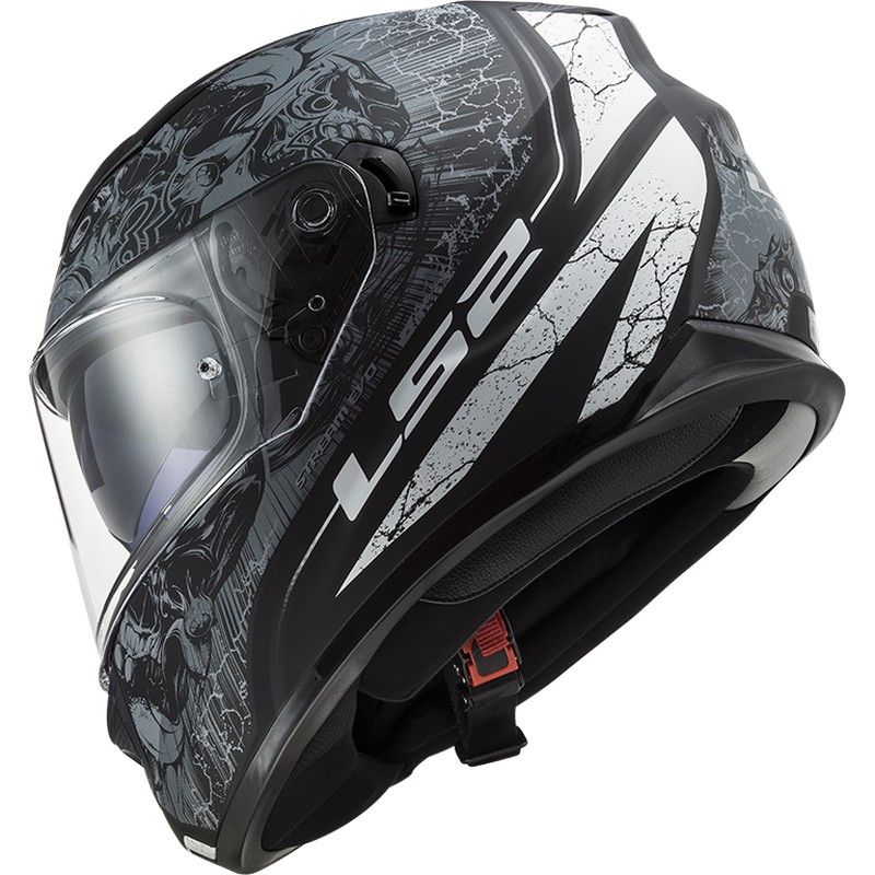 Casco ls2 stream evo throne negro titanium — Totmoto