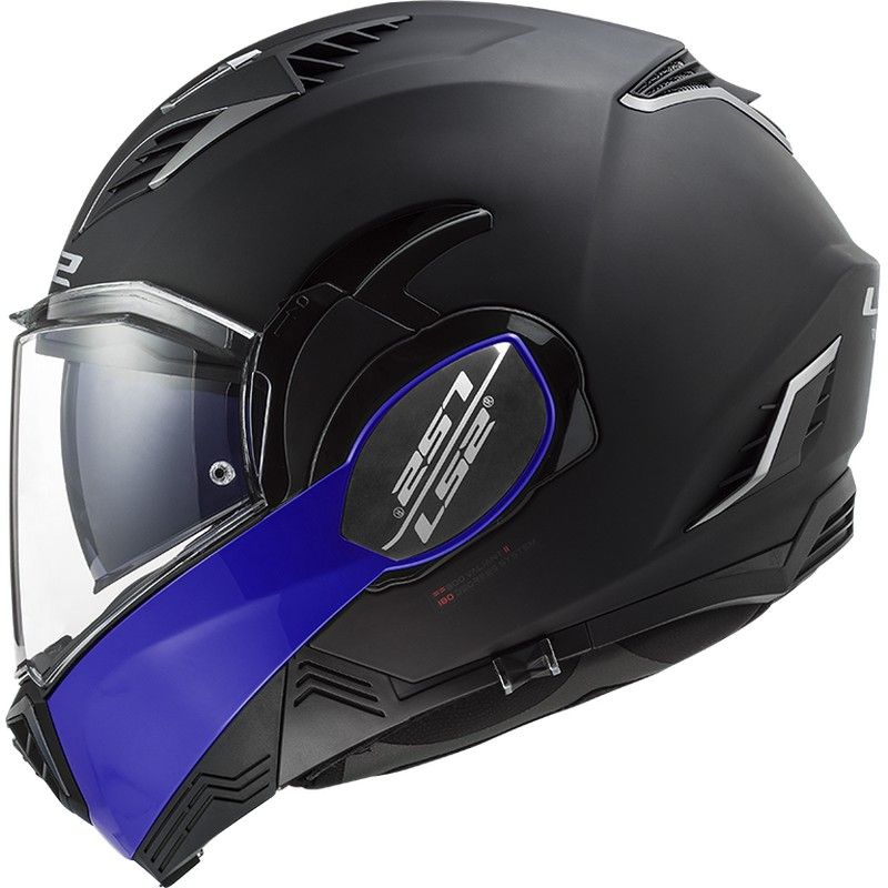 Casco ls2 valiant ii graphic hammer negro m. azul — Totmoto